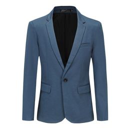 YOUTHUP Suit Jacket male Blue size XL