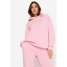 LSCN BY LASCANA Hoodie 'LSCNSandblack' pink Gr. 48/50 f&uuml;r Damen. Ohne Ausschnitt und Logodruck. Bequem. Nachhaltig.