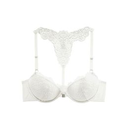 Lascana Push-up-BH 'Melissa' beige Gr. 85A. Mit Spitze. Mit Herausnehmbaren Kissen und mit B&uuml;gel