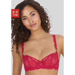 Lascana Balconette-BH 'Samara' rot Gr. 70C. Mit B&uuml;gel