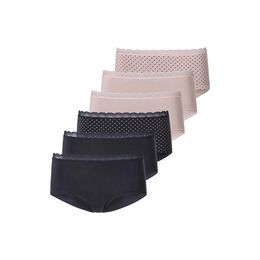VIVANCE BY LASCANA H&uuml;ftpanty pink Gr. 48/50 f&uuml;r Damen. Mit Spitzenkante. Nachhaltig.