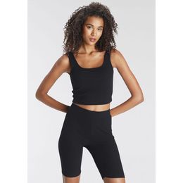 Lascana Shorty schwarz Gr. 36/38 f&uuml;r Damen. Figurbetont