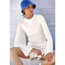 Copenhagen Studios Langarmshirt 'CopenhagenKnitStudio152' beige Gr. 40/42 f&uuml;r Damen. Ohne Ausschnitt und Label. Nachhaltig.