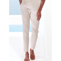s.Oliver Pyjamahose mehrfarbig Gr. 32/34 f&uuml;r Damen. Slim Fit. Nachhaltig.
