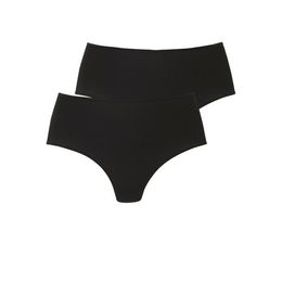 Lascana High-Waist-String schwarz Gr. 32/34 f&uuml;r Damen. K&ouml;rpernah. Nachhaltig.