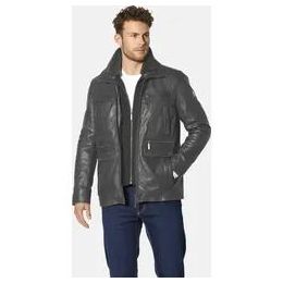 Lederjacke Babista "Lederjacke CLASSUTTI", Herren, Gr. 50, grau (dunkelgrau), Obermaterial: 100% Lammleder LEL., Jacken