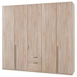 Kleiderschrank wimex "New York", braun (struktureichefarben hell), B:225cm H:208cm T:58cm, Schr&auml;nke, Kleiderschrank, wahlweise 208 oder 236cm hoch