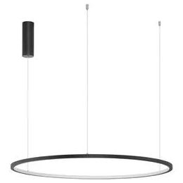 NOVA LUCE LED-H&auml;ngeleuchte "TARQUIN", schwarz, 1, &Oslash; 80cm, 1 Stk., Leuchten, Mit Leuchtmittel; H&ouml;henverstellbar