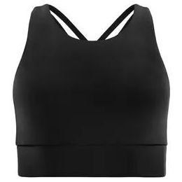 Sport-Bustier WINSHAPE "Functional Comfort Sport-BH SB103C", Damen, Gr. S, schwarz, 85% Polyester, 15% Elasthan, BHs, mit R&uuml;cken-Applikation