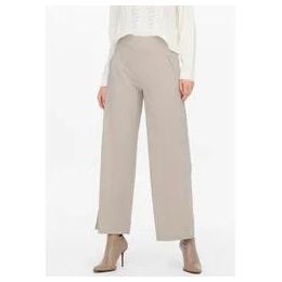 Jacqueline de Yong Schlupfhose JDY "JDYLOUISVILLE CATIA WIDE PANT JRS NOOS", Damen, Gr. S (36), L&auml;nge 30, grau (chateau gray), Jersey, Obermaterial: 95% Polyester, 5% Elasthan, unifarben, relaxed fit lang, Hosen Schlupfhose, Materialmix