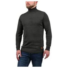 Rollkragenpullover Blend "BHLatif", Herren, Gr. XL, charcoal, Feinstrick, 50% Baumwolle, 50% Polyacryl, unifarben, regular fit, ohne Ausschnitt, eingesetzt, Pullover Rollkragenpullover, Feinstrick Pullover mit Rollkragen