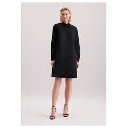 Sommerkleid Seidensticker "Schwarze Rose", Damen, Gr. M38, Normalgr&ouml;&szlig;en, schwarz, 97% Baumwolle, 3% Elasthan, gl&auml;nzend, unifarben, regular fit, Kleider Sommerkleid, 1/1 Kragen Uni