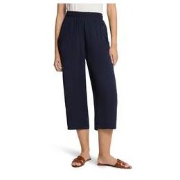 Schlupfhose Betty Barclay "Damen mit Eingrifftaschen", Damen, Gr. 44, Normalgr&ouml;&szlig;en, blau (dunkelblau), Obermaterial: 100% Viskose, relaxed fit 3/4-L&auml;nge, Hosen Schlupfhose, Material