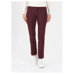 Stoffhose Stehmann, Damen, Gr. 40, N-Gr, braun (chocolate p), Obermaterial: 76% Viskose, 21% Polyamid, 3% Elasthan, unifarben, regular fit kn&ouml;chellang, Hosen Stoffhose, Sommerhose mit Rei&szlig;verschluss