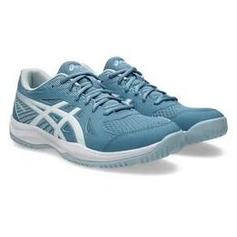 Hallenschuh asics "UPCOURT 6", Herren, Gr. 46,5, saba blau, wei&szlig;, Textil, Schuhe Hallenschuh, besonders geeignet f&uuml;r Handball und Volleyball
