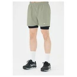 Shorts Virtus "Zayne", Herren, Gr. S, US-Gr&ouml;&szlig;en, gr&uuml;n, anthrazit, 95% Polyester, 5% Elasthan, unifarben, kurz, Hosen Shorts, mit 4-Wege-Stretch und Innenhose