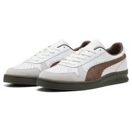 Sneaker Puma "INDOOR", Damen, Gr. 38,5, Puma wei&szlig;, flat bronze, Leder, mehrfarbig, Schuhe Sneaker