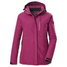 Funktionsjacke Killtec "KOW 225 WMN JCKT", Damen, Gr. 50, dunkelros&eacute;, Obermaterial: 100% Polyester;Futter: 100% Polyester;F&uuml;llung: 100% Polyester, Jacken Funktionsjacke, Atmungsaktive, wind- und wasserdichte Damenjacke, abnehmbare Kapuze