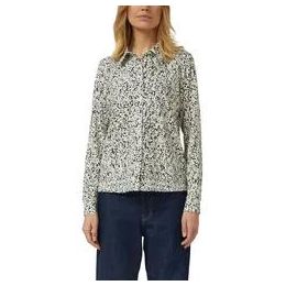 Langarmbluse s.Oliver, Damen, Gr. 46, grau floral, Jersey, Obermaterial: 95% Baumwolle, 5% Elasthan, gemustert, tailliert h&uuml;ftbedeckend, Rundhals, Blusen, mit Allover-Druck