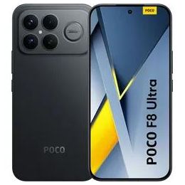 Xiaomi Smartphone "Poco F8 Ultra", Energieeffizienz: A (A-G), schwarz, 512 GB, Mobiltelefone