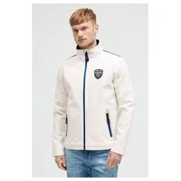 Softshelljacke CAMP DAVID, Herren, Gr. 4XL, wei&szlig;, Softshell, Material: 94% Polyester, 6% Elasthan, Futter: 100% Polyester, unifarben, regular fit normal, eingesetzt B&uuml;ndchen, Jacken Softshelljacke, mit verstellbarem Gummizug im Saum
