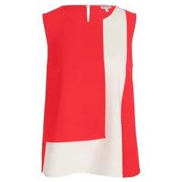 Shirtbluse Alba Moda "Bluse Bluse", Damen, Gr. 38, rot (koralle, creme), Obermaterial: 100% Polyester PES., Blusen