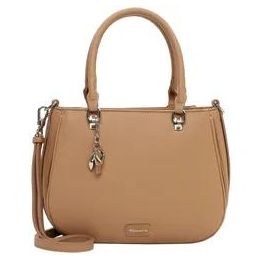 Shopper Tamaris "Shopper TAS Katharina", Damen, Gr. B/H/T: 28cm x 22cm x 8cm 0, beige (sand 420), Polyurethan, Taschen Shopper