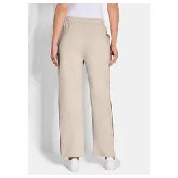 2-in-1-Hose GOLDNER "Kurzgr&ouml;&szlig;e Freizeithosen im 2er-Pack", Damen, Gr. 22, K-Gr, rot (beige, bordeaux), Obermaterial: 60% Baumwolle CO. 35% Polyester PES. 5% Elasthan EL., Hosen