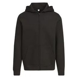 Kapuzenpullover Urban Classics "Urban Classics Basic Essential Zip Hoody", Herren, Gr. 3XL, schwarz, 65% Baumwolle, 35% Polyester, unifarben, normal, ohne Ausschnitt, Pullover Kapuzenpullover