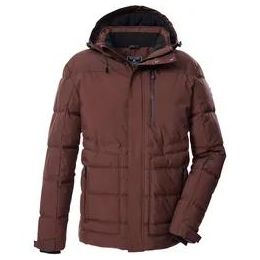 Steppjacke Killtec "KOW 87 MN QLTD JCKT", Damen, Gr. M, mahagoni, Obermaterial: 100% Polyester;Futter: 100% Polyester;F&uuml;llung: 100% Polyester, Jacken Steppjacke, Wasserabweisende Herren Steppjacke mit abnehmbarer Kapuze