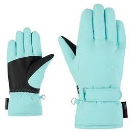 Skihandschuhe Ziener "LAMONIA-Z PR glove junior", M&auml;dchen, Gr. 7.5, radiant lagoon, Obermaterial: 100% Polyester; Innenseite: 100% Polyester; Futter: 100% Polyester; Wattierung: 100% Polyester, Handschuhe