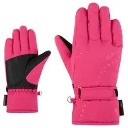 Skihandschuhe Ziener "LAMONIA-Z PR glove junior", M&auml;dchen, Gr. 5,5, rosa (pop pink), Obermaterial: 100% Polyester; Innenseite: 100% Polyester; Futter: 100% Polyester; Wattierung: 100% Polyester, Handschuhe