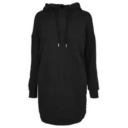 Shirtkleid Urban Classics "Urban Classics Damen Ladies Organic Oversized Terry Hoody Dress", Damen, Gr. M, US-Gr&ouml;&szlig;en, schwarz, 100% Baumwolle, unifarben, oversize, ohne Ausschnitt, Kleider Shirtkleid