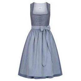 N&uuml;bler Dirndl N&Uuml;BLER "Dirndl midi Elsa", Damen, Gr. 40, EURO, blau, Obermaterial: 100% Polyester PES., Kleider