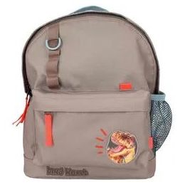 Rucksack Depesche "Rucksack Dino World 31 x 25 cm khaki", Kinder, Gr. B/H/T: 25cm x 15cm x 31cm, gr&uuml;n (khaki), Polyester, Rucks&auml;cke Rucksack