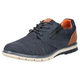 Sneaker Bugatti "Bugatti Sneaker Textil", Herren, Gr. 44, blau (dunkelblau), Textil, Schuhe Sneaker