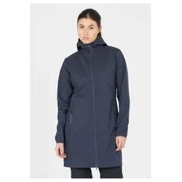 Softshelljacke WHISTLER "Luango", Damen, Gr. 38, blau (dunkelblau), 100% Polyester, unifarben, normal, ohne Ausschnitt, Jacken Softshelljacke, f&uuml;r angenehmen Schutz vor Wind und N&auml;sse