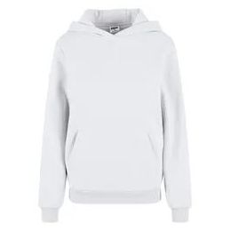 Kapuzenpullover Urban Classics "Urban Classics Ladies Fluffy Hoody", Damen, Gr. XL, wei&szlig;, 70% Baumwolle, 30% Polyester, unifarben, normal, ohne Ausschnitt, Pullover Kapuzenpullover