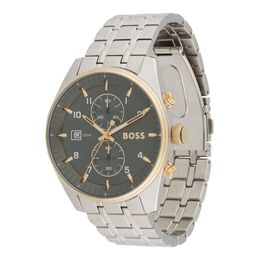 BOSS Analog Watch 'SKYTRAVELLER' male Silver size One Size