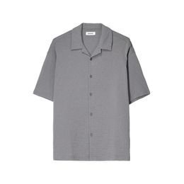 Bershka Button Up Shirt male Grey size XS