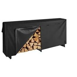VEVOR Metall Kaminholzregal, 257x36x117 cm Brennholzregal, Kaminholzunterstand aus Metall, max. Tragkraft 300 kg, Feuerholzregal, Kaminholzlager, Stapelhilfe f&uuml;r Veranden, Terrassen, G&auml;rten