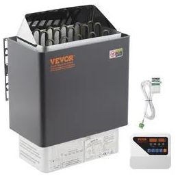 VEVOR Saunaofen 9 KW, Sauna Elektroherd 380 V - 415 V, Edelstahlsaunaofen 20 kg Saunasteine, Elektrischer Saunaofen 2 Modi (Temperatur, Zeit), mit Externem Steuerger&auml;t und 3M-Temperatursensor