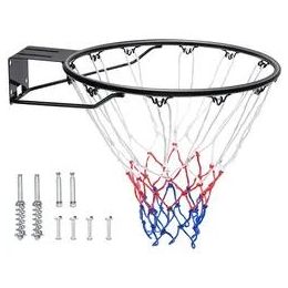 VEVOR Basketballkorb Hangring Basketballring 485 mm, Basketball Basketballring Netz 595 x 485 x 120 mm Qualit&auml;t-und Sicherheitsgepr&uuml;ft Indoor & Outdoor, Universal Stabiler Basketballkorb Orange