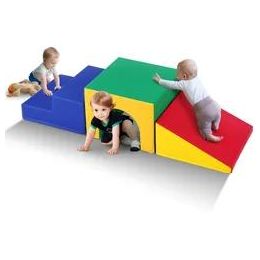 VEVOR Einzelner Tunnelkletterer, Spielset f&uuml;r Kleinkinder, Schaumstoff-Kletterbl&ouml;cke f&uuml;r Kleinkinder, Kinder-Tunnellabyrinth mit Treppen und Rampe, Indoor f&uuml;r Kleinkinder und Vorschulkinder 3 St&uuml;ck