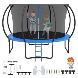 VEVOR Gartentrampolin Trampolin 86 cm Leiternh&ouml;he, Indoor-/Outdoor-Kindtrampolin mit 180 kg Belastbarkeit, Trampoline 360&deg; Sicherheitsnetz Sto&szlig;d&auml;mpfend, Outdoor Trampoline f&uuml;r Kinder & Erwachsene
