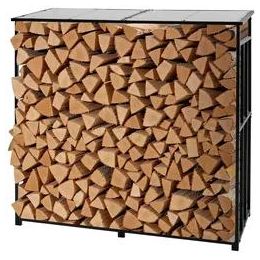 VEVOR Metall Kaminholzregal, 1850x700x1800 mm Brennholzregal, Kaminholzunterstand, max. Tragkraft 300 kg, Feuerholzregal, Kaminholzlager, Stapelhilfe f&uuml;r Kamin, Terrasse, Hinterhof