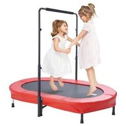VEVOR Kindertrampolin Indoor / Outdoor-Trampolin faltbares Mini Trampolin mit Griff, Rebounder-Trampolin Gartentrampolin f&uuml;r Kleinkinder, Geburtstagsgeschenk f&uuml;r Kinder ab 3 Jahren f&uuml;r Spa&szlig;, rot