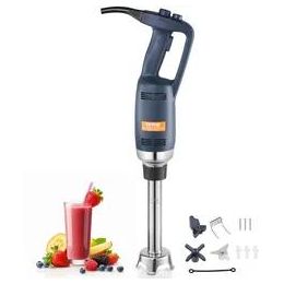 VEVOR kommerzieller Stabmixer Handmixer 350 W, 254 mm stufenloser Stabmixer mit variabler Drehzahlen und Edelstahlklinge, tragbarer Mehrzweckmixer f&uuml;r Suppen, Saucen, Kartoffelp&uuml;ree, Sahne