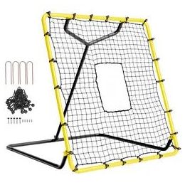 VEVOR Baseball- und Softball-Rebounder-Netz, 4 x 4,5 Fu&szlig; PitchBack-Baseballnest f&uuml;r Pitching- und Fielding-Training, Pitch Return Trainer Rebound-Netz mit Pitching-Ziel, 4 einstellbare Winkel