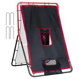 VEVOR Baseball- und Softball-Rebounder-Netz, 3,5 x 4,5 Fu&szlig; 2-in-1 Switch Hitter Pitch Trainer, PitchBack Baseball Pitching Return Trainer Nest, Bounce Back Net f&uuml;r Feld-/Wurf&uuml;bungen